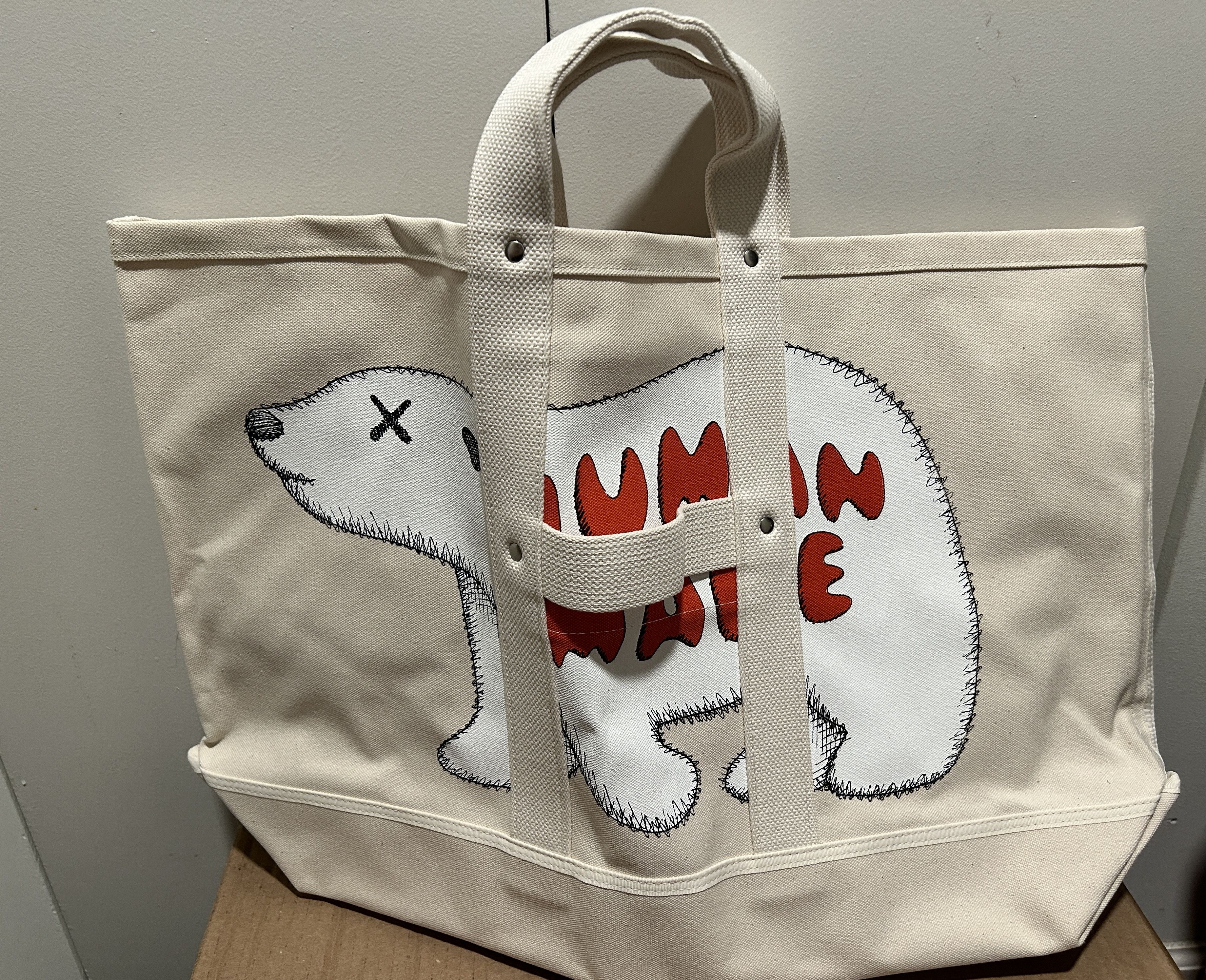 Human Made × Kaws Human Made × Kaws TOTE BAG KAWSMADE LARGE POLAR BEAR ...