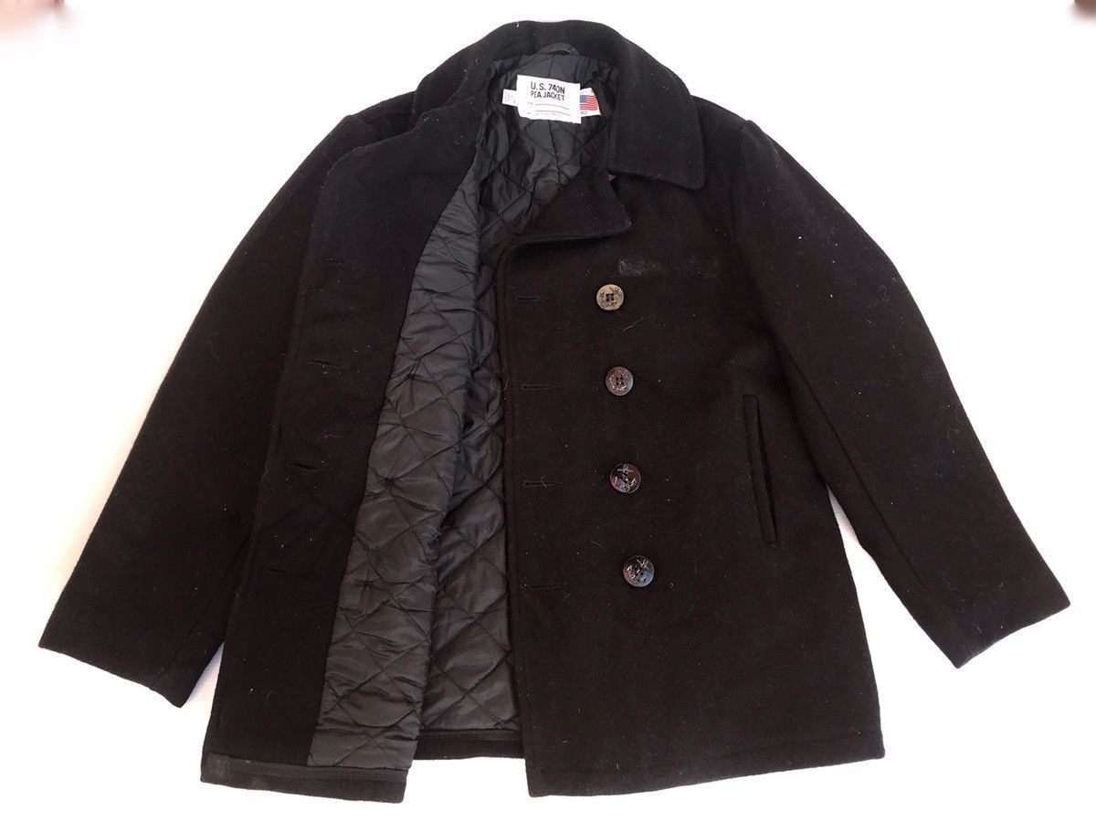 Made In Usa × Military × Schott Steals💥 Schott Double Breasted Wool Pea ...