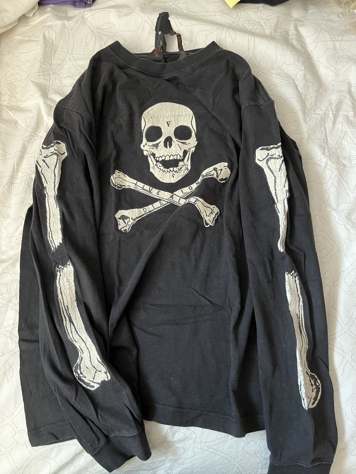 Vlone Vlone Skull & Bones Longsleeve Shirt | Grailed