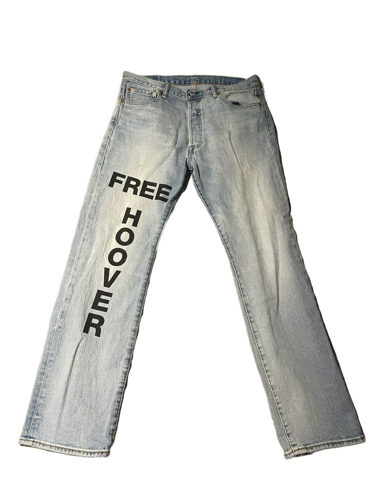 Kanye West Kanye West “FREE HOOVER” Jeans | Grailed