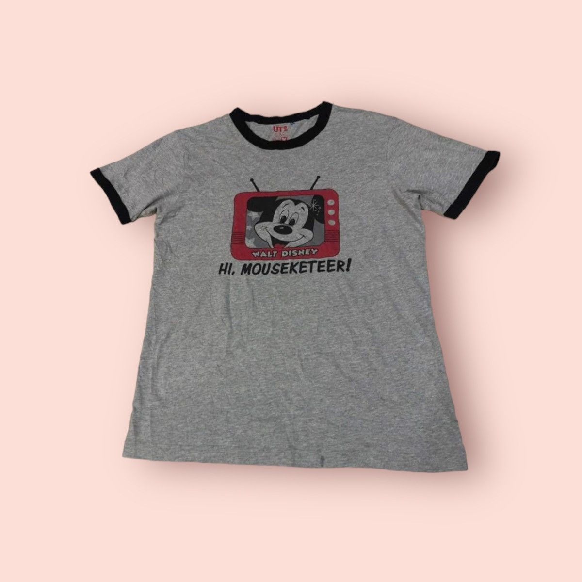 Disney × Mickey Mouse × Uniqlo WALT DISNEY UNIQLO X DISNEY RINGER TEE ...
