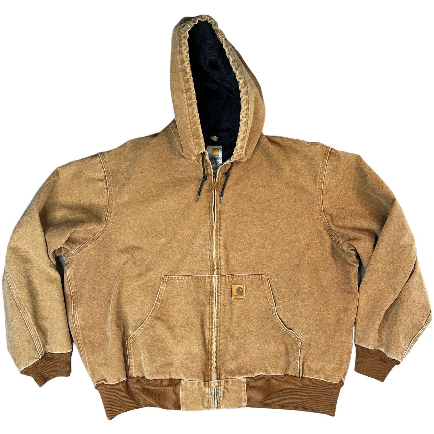 Carhartt Carhartt Hooded Duck Canvas Jacket Brown Thermal Lined Brown ...