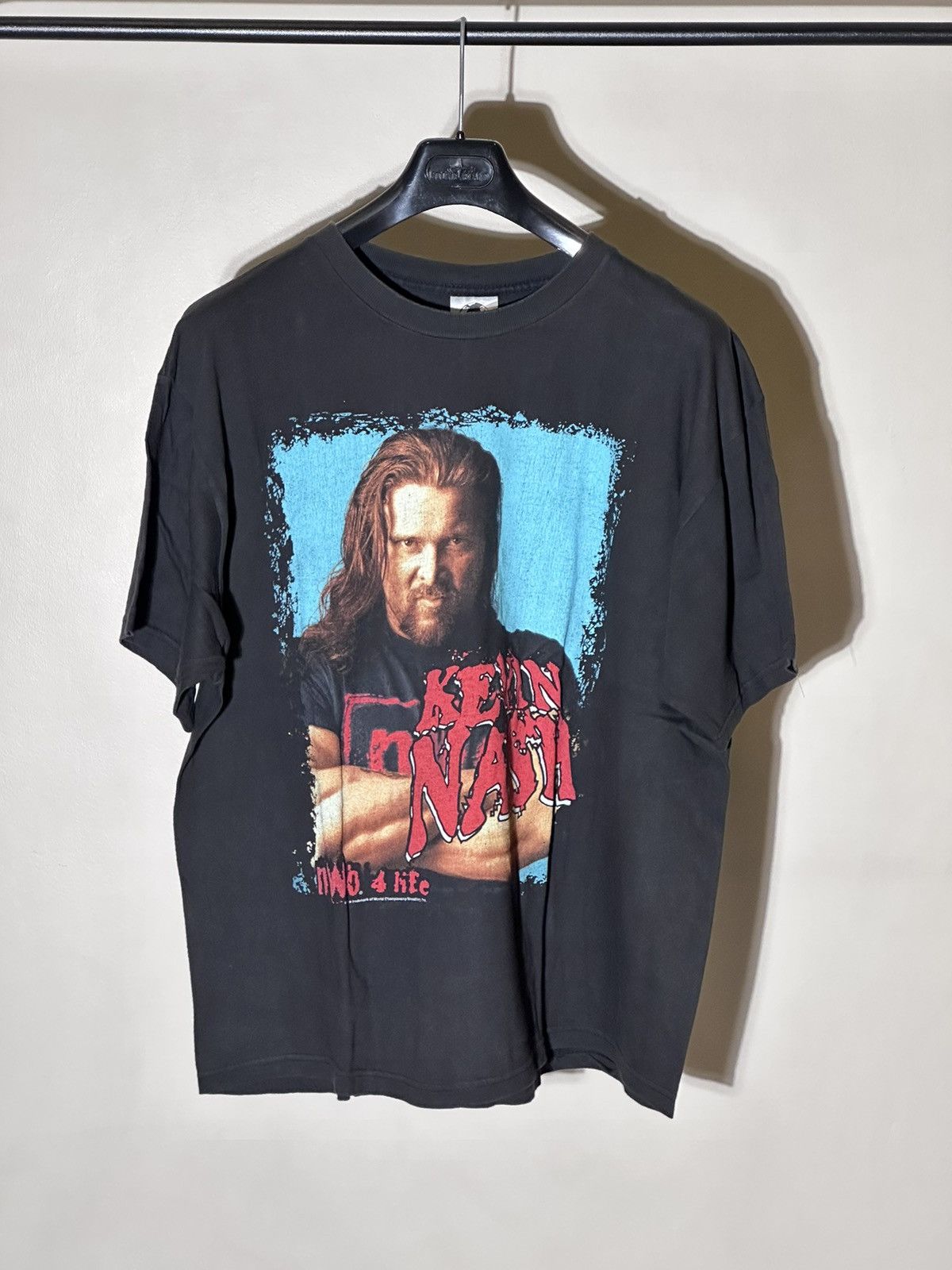 Vintage × Wwe × Wwf Vintage 1990s WWF Kevin Nash NWO 4 Life T-Shirt ...