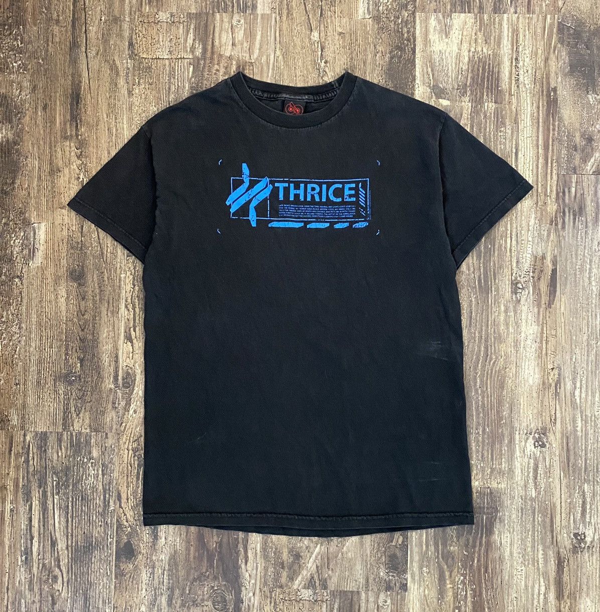 Vintage Vintage 2004 Thrice Band Cinder Block Spellout Shirt | Grailed