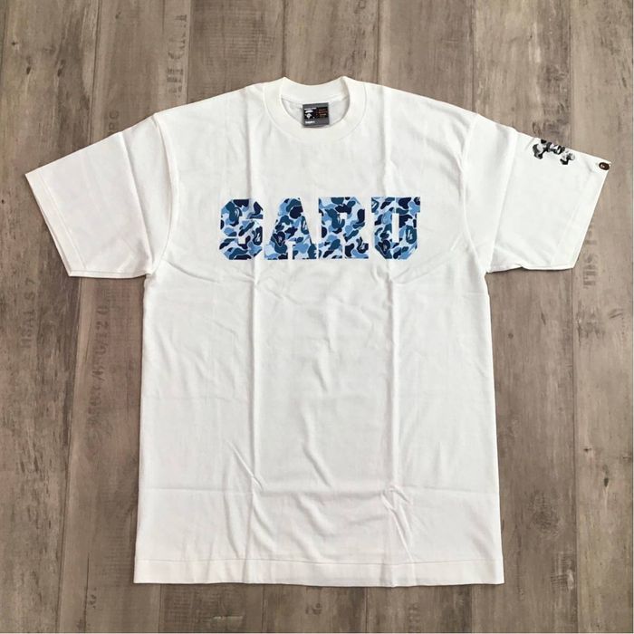 Bape 🔥Winning item🔥 BAPE × Santa Inoue SARU T-shirt ABC camo APE | Grailed