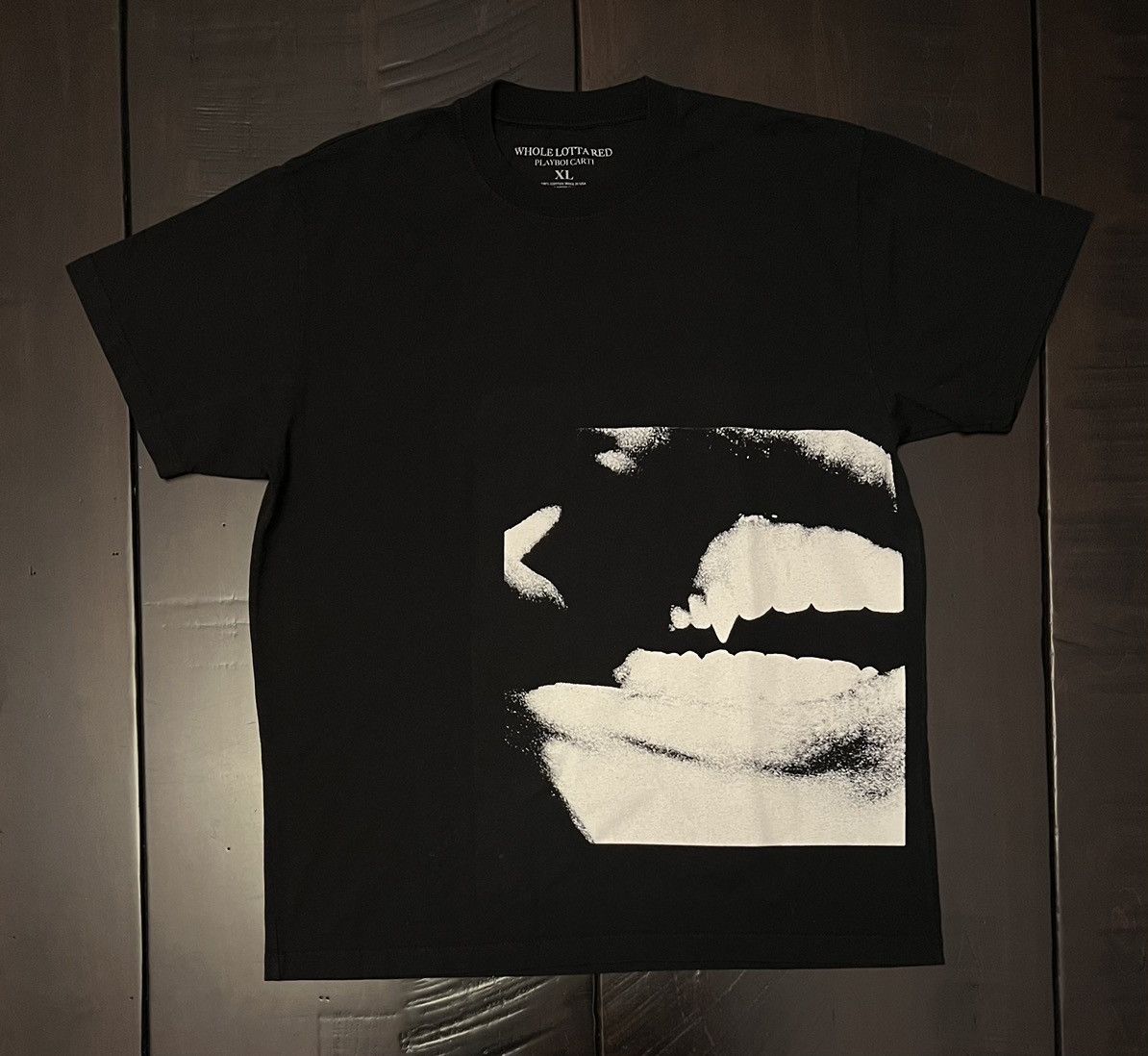 Playboi Carti Playboi Carti WLR Whole Lotta Red Vampire Teeth Tee | Grailed
