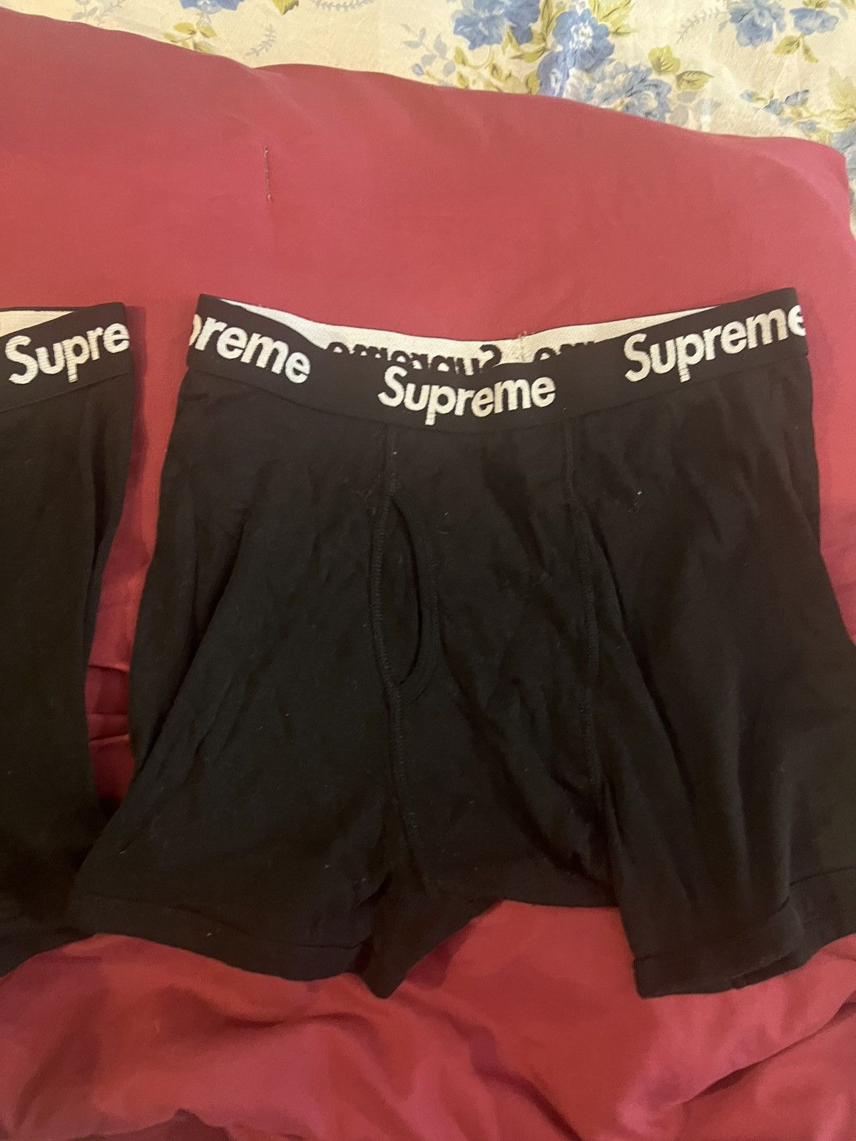 Supreme Black supreme boxers | Grailed