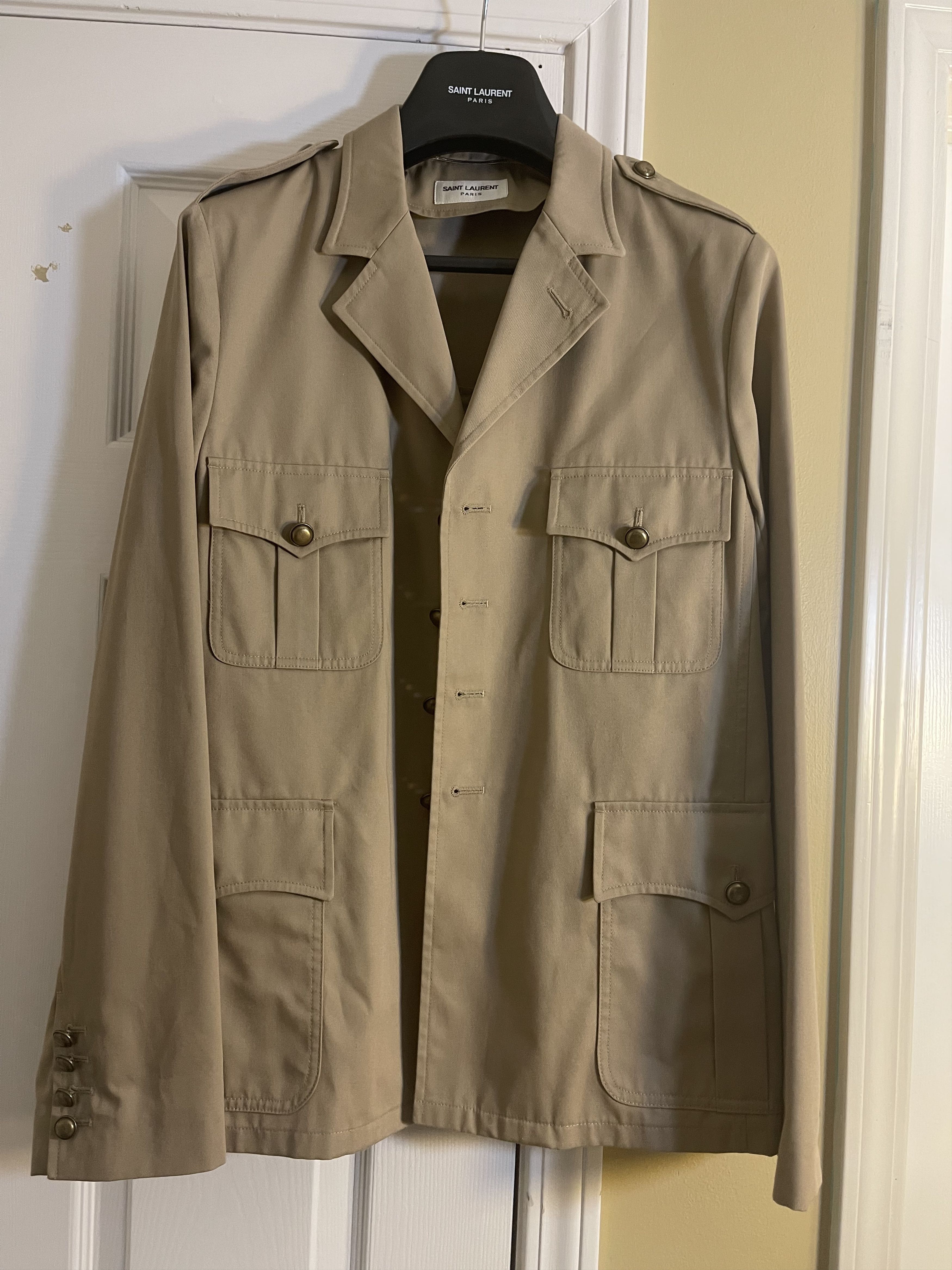 Saint Laurent Paris 15ss runway safari jacket | Grailed