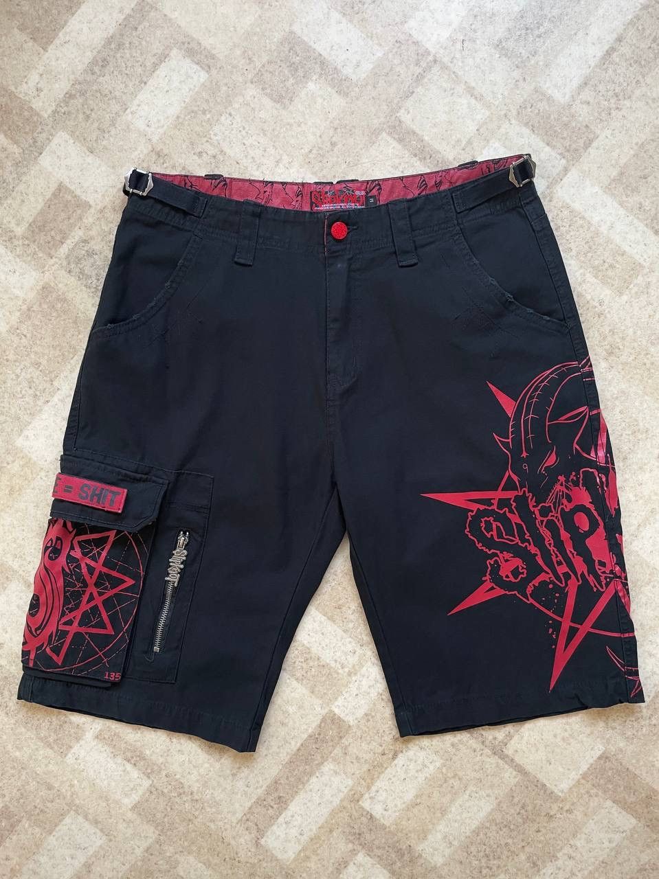 Vintage Slipknot EMP Signature Collection Cargo Shorts Rock Band | Grailed
