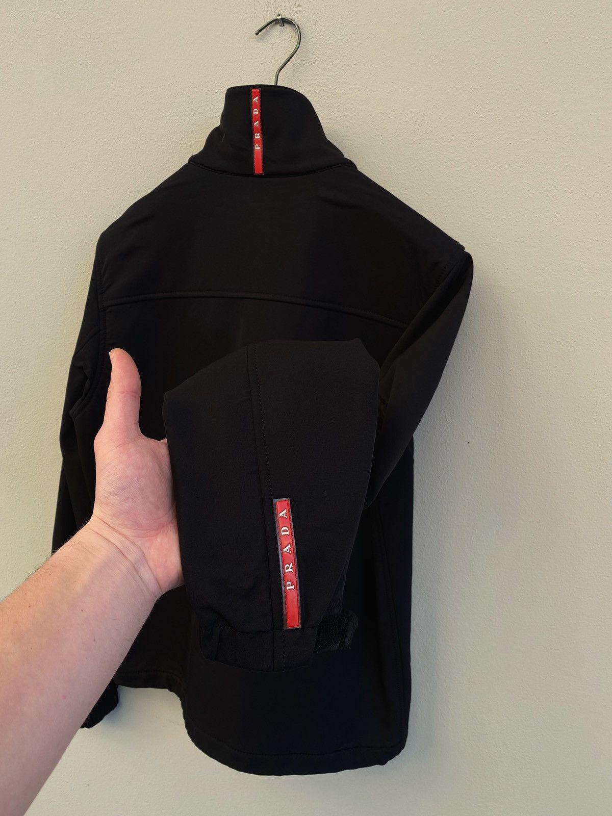 Prada Prada Softshell 2 Logo Linea Rossa Jacket | Grailed