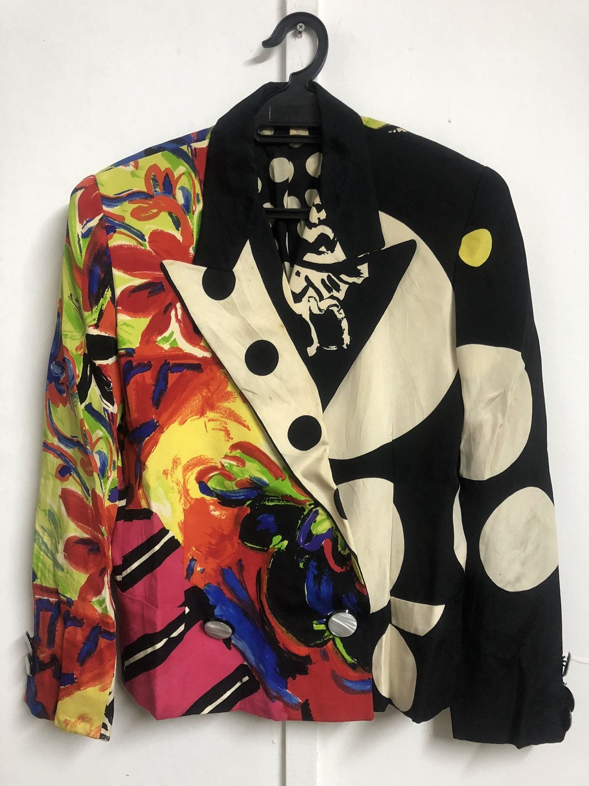 Vintage Rare 90s Vintage GIANNI VERSACE COUTURE Pop Art Silk Printed ...