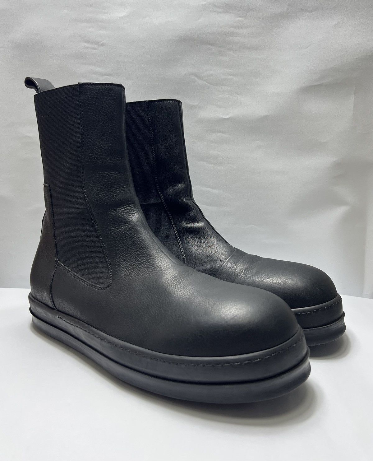Rick Owens Rick Owens - F/W 20’ - Performa Bozo Leather Chelsea Boots ...