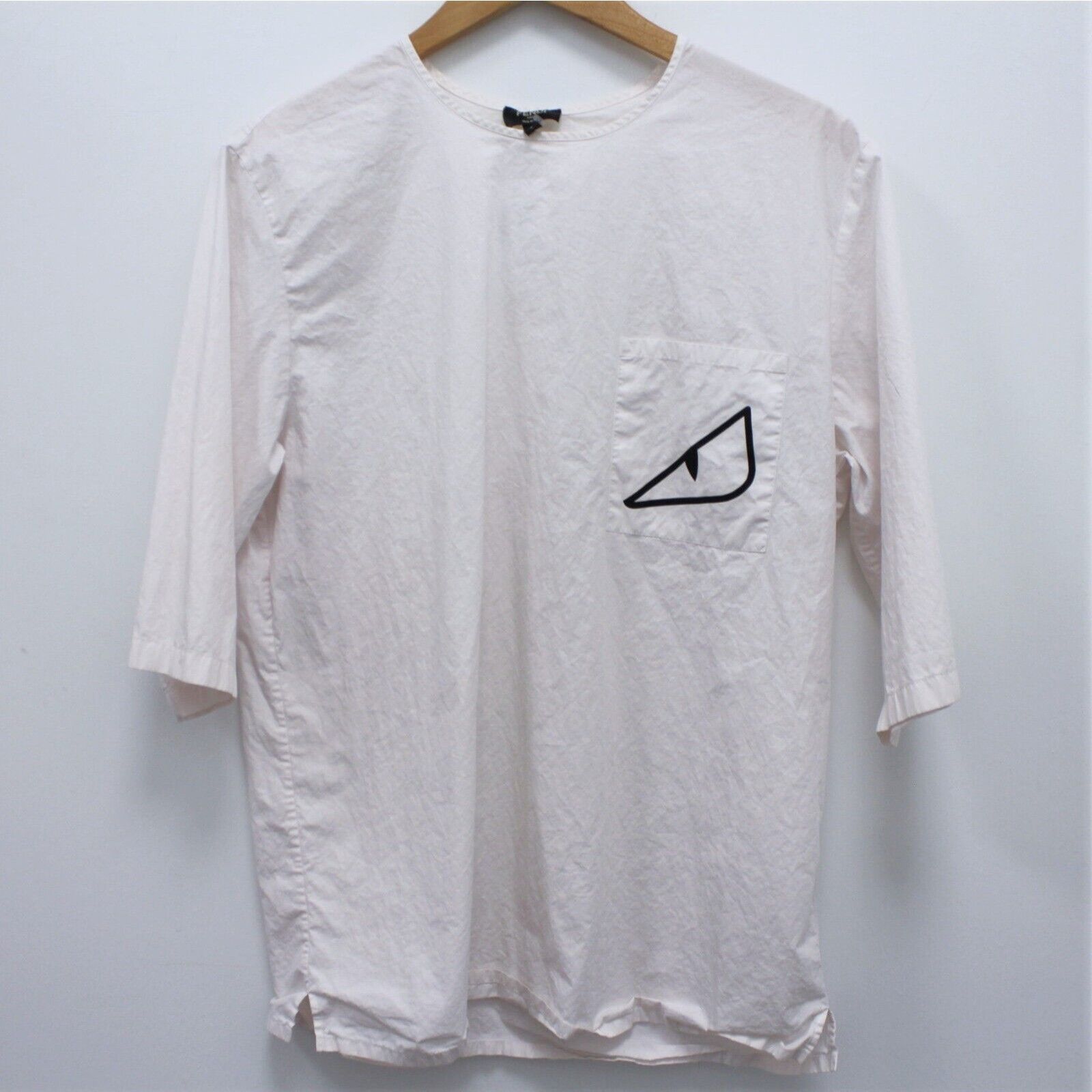 Fendi Fendi Monster Eye Pocket Tee Shirt Top White Women's Size Sm ...