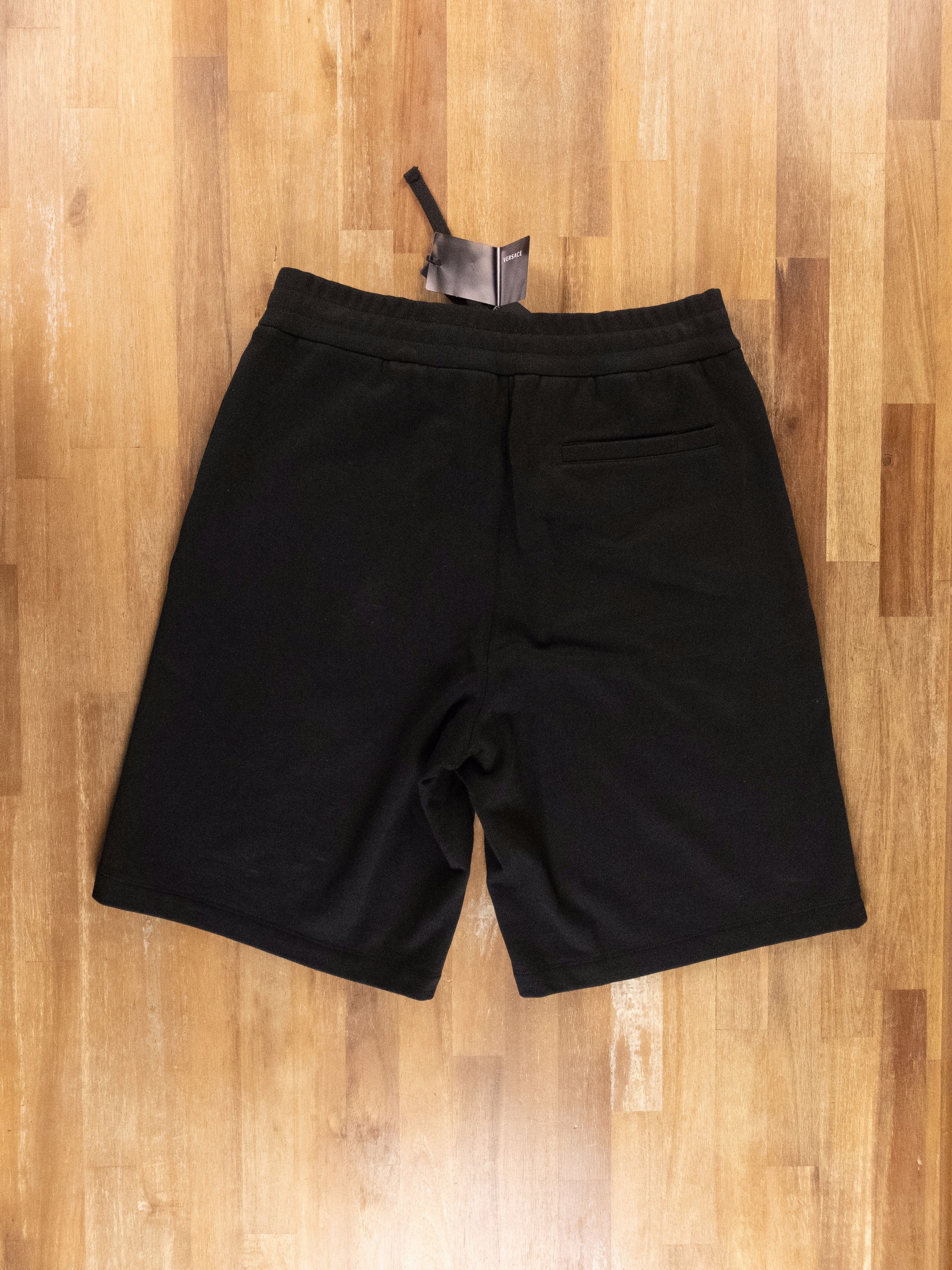 Versace VERSACE Dream Via Gesu logo black bermuda shorts Medium | Grailed