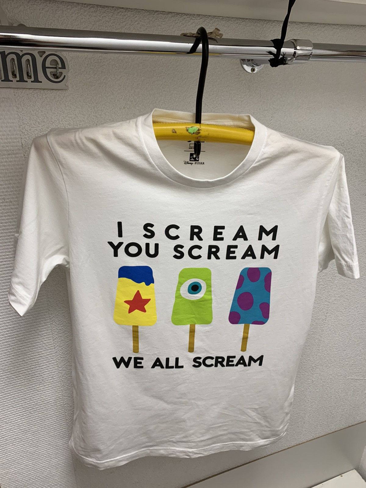 Disney × Uniqlo Iscream Uniqlo Disney white t-shirt M scream | Grailed