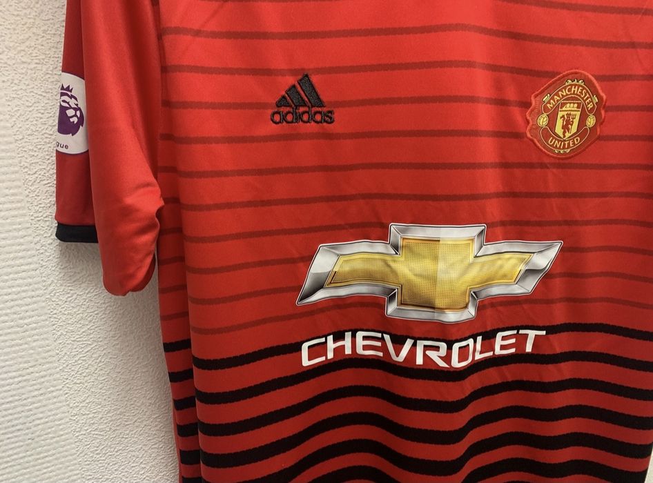 Adidas Manchester United Adidas soccer jersey red Chevrolet xxl | Grailed