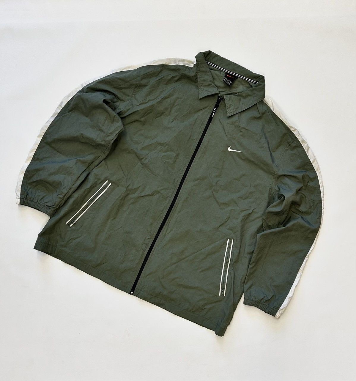 Nike × Streetwear × Vintage Nike Vintage Light Jacket Rare 90s Swoosh ...