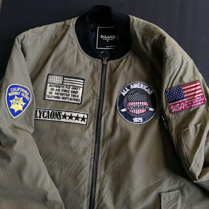 Bomber Jacket Aviation Bomber Patches Jacket | Grailed