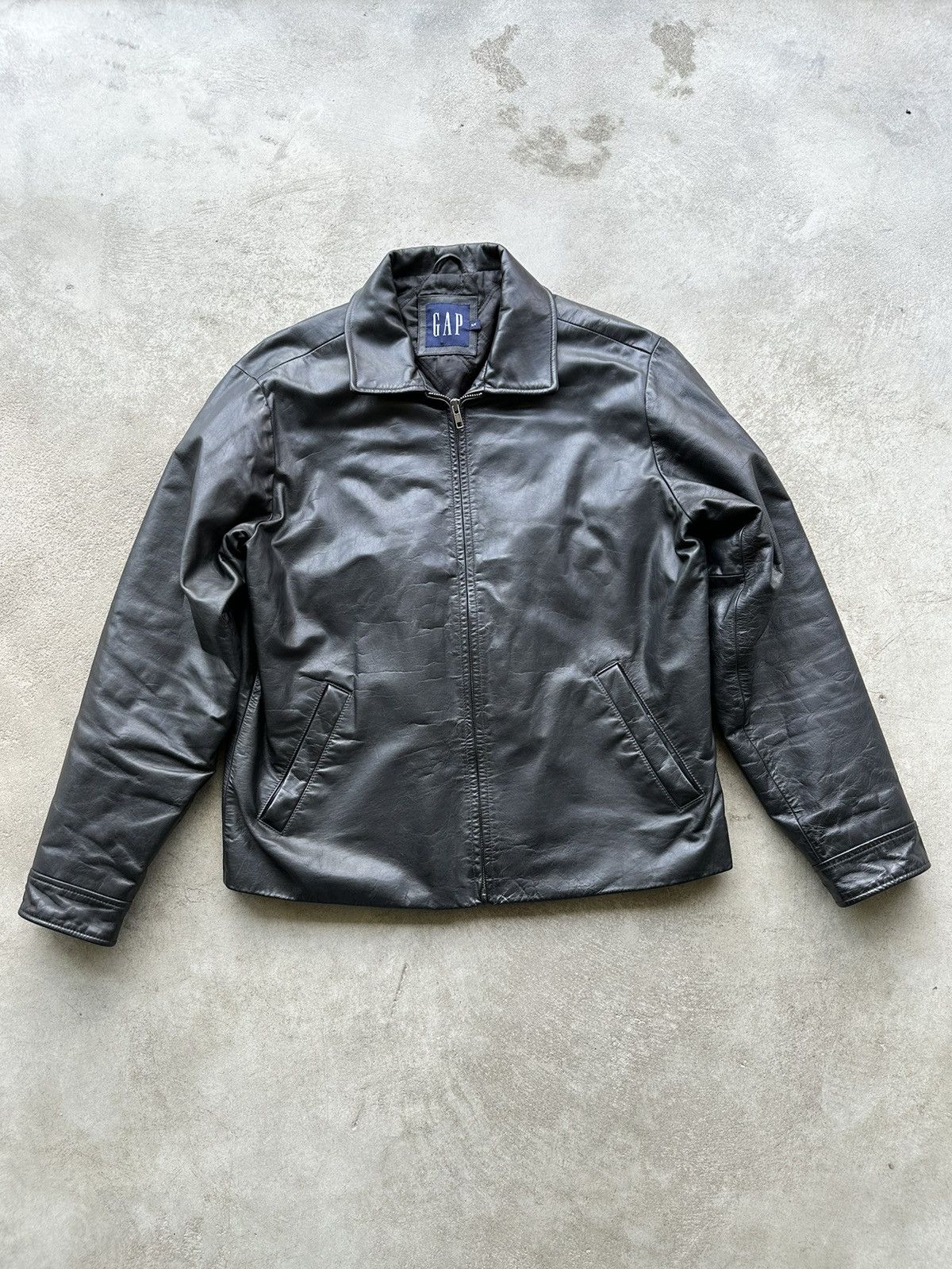 Gap × Leather Jacket × Vintage Gap Leather Jacket | Grailed