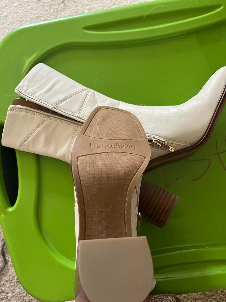 Franco Sarto Franco sarto bone colored boots | Grailed