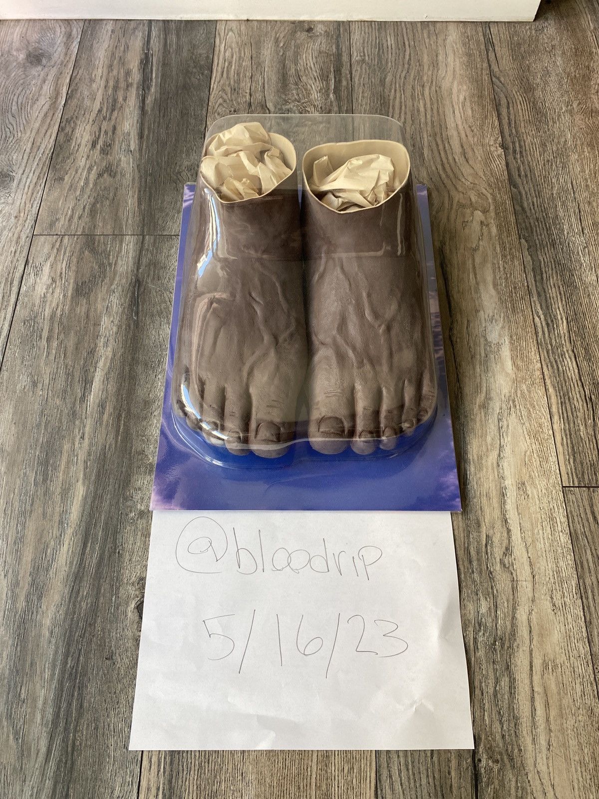 Imran Potato Imran Potato Black Caveman Slippers (One Size) | Grailed