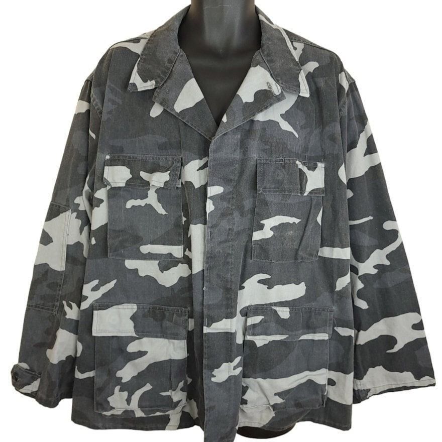 Vintage Military Gray Camouflage Uniform Jacket And Trousers Vintage ...