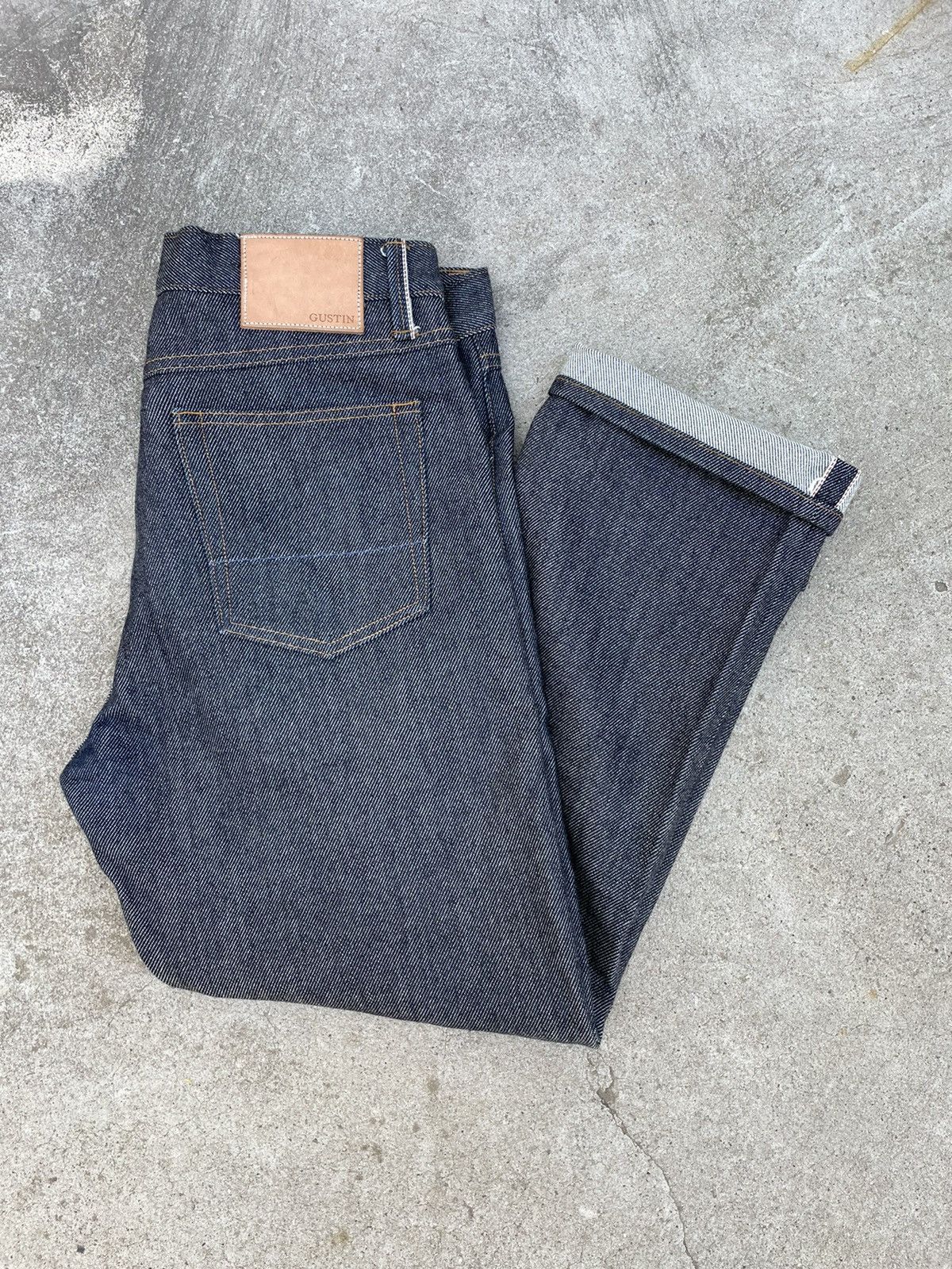 Gustin GUSTIN Straight Selvedge Raw Button Fly Denim Jeans | Grailed