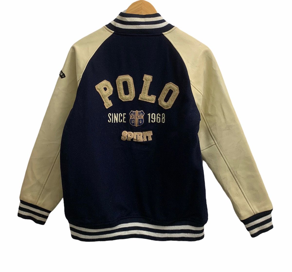 Polo Ralph Lauren ️‍🔥SENDOFFERS ️‍🔥 Polo 68 SpellOut Varsity Jacket ...