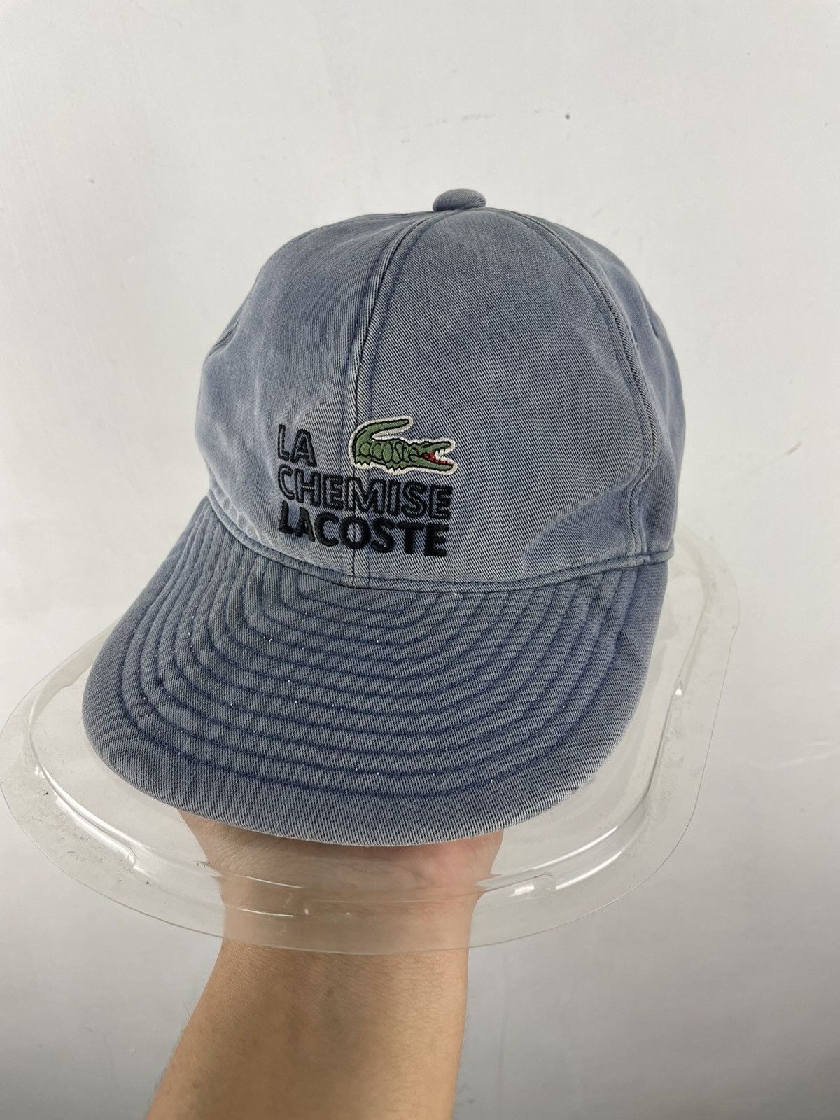 STEAL Vintage Lacoste Hat Faded Blue Cap Fits All Hats