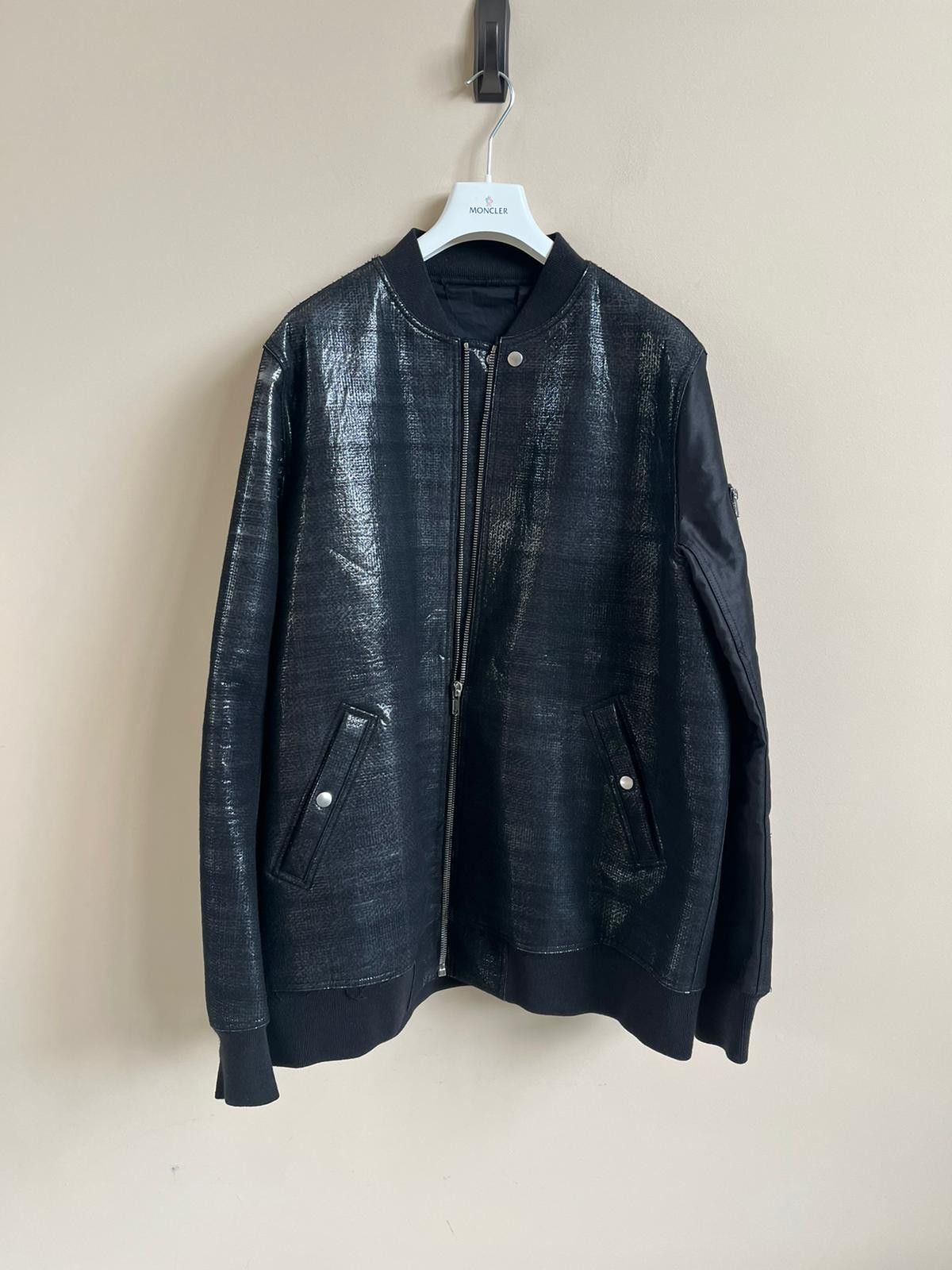 Rick Owens Heavy Flight Bomber Jacket in Black | Grailed
