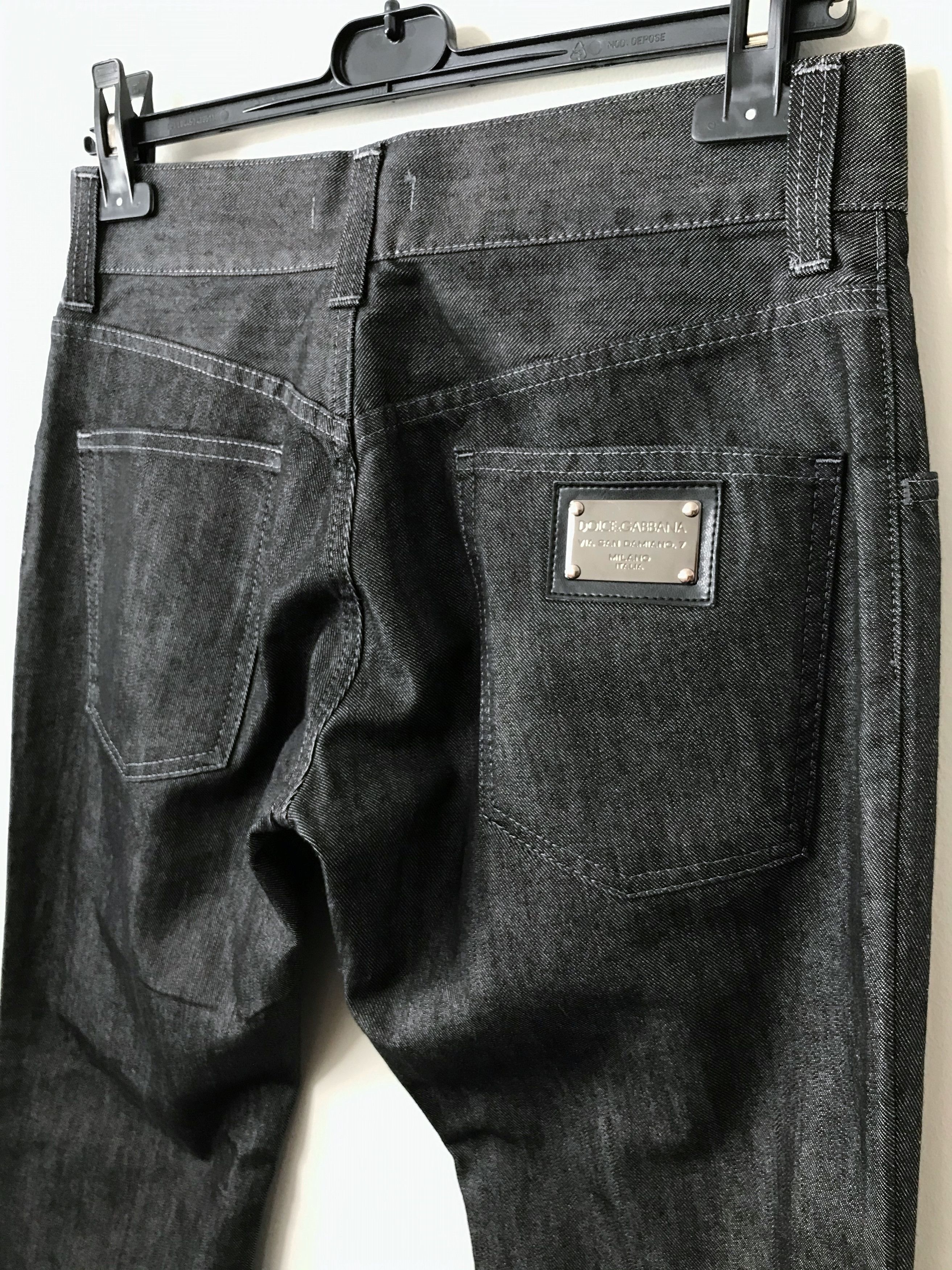 Dolce & Gabbana EU46 Classic Gray Iconic Plack Badge Jeans FW10 | Grailed