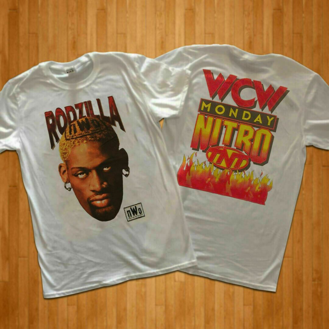 WWE × WWF Dennis Rodman 90s Rodzilla Chicago Bulls | Grailed