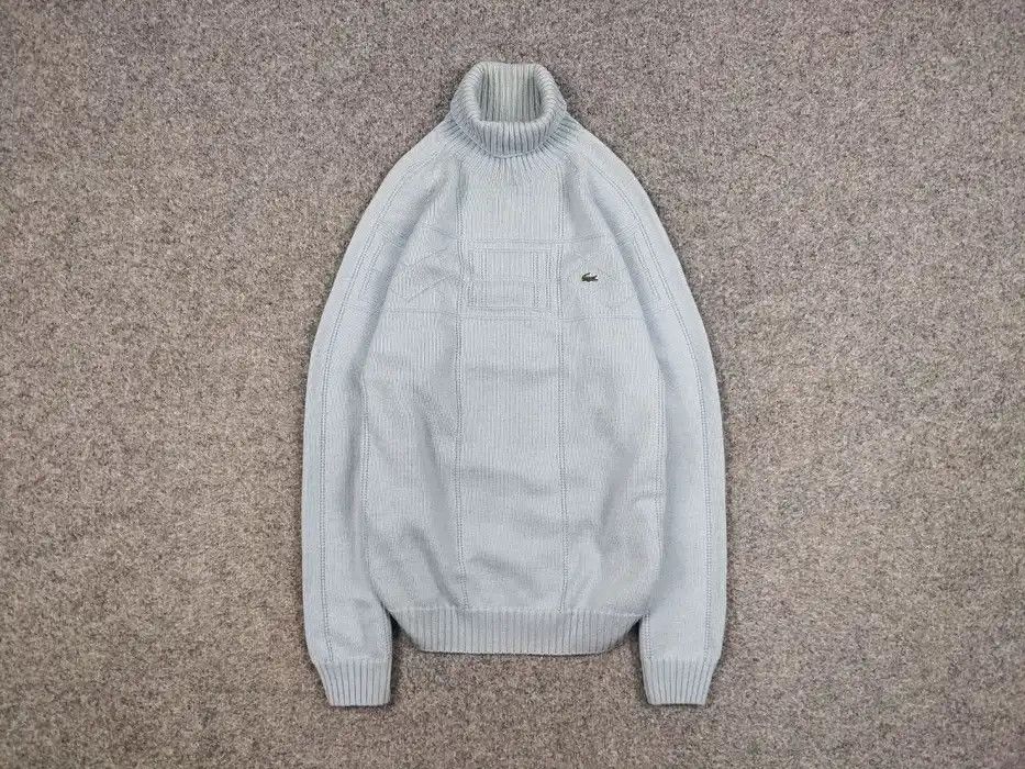 Lacoste × Streetwear × Vintage Vintage 90's Lacoste Logo Blue Knit ...