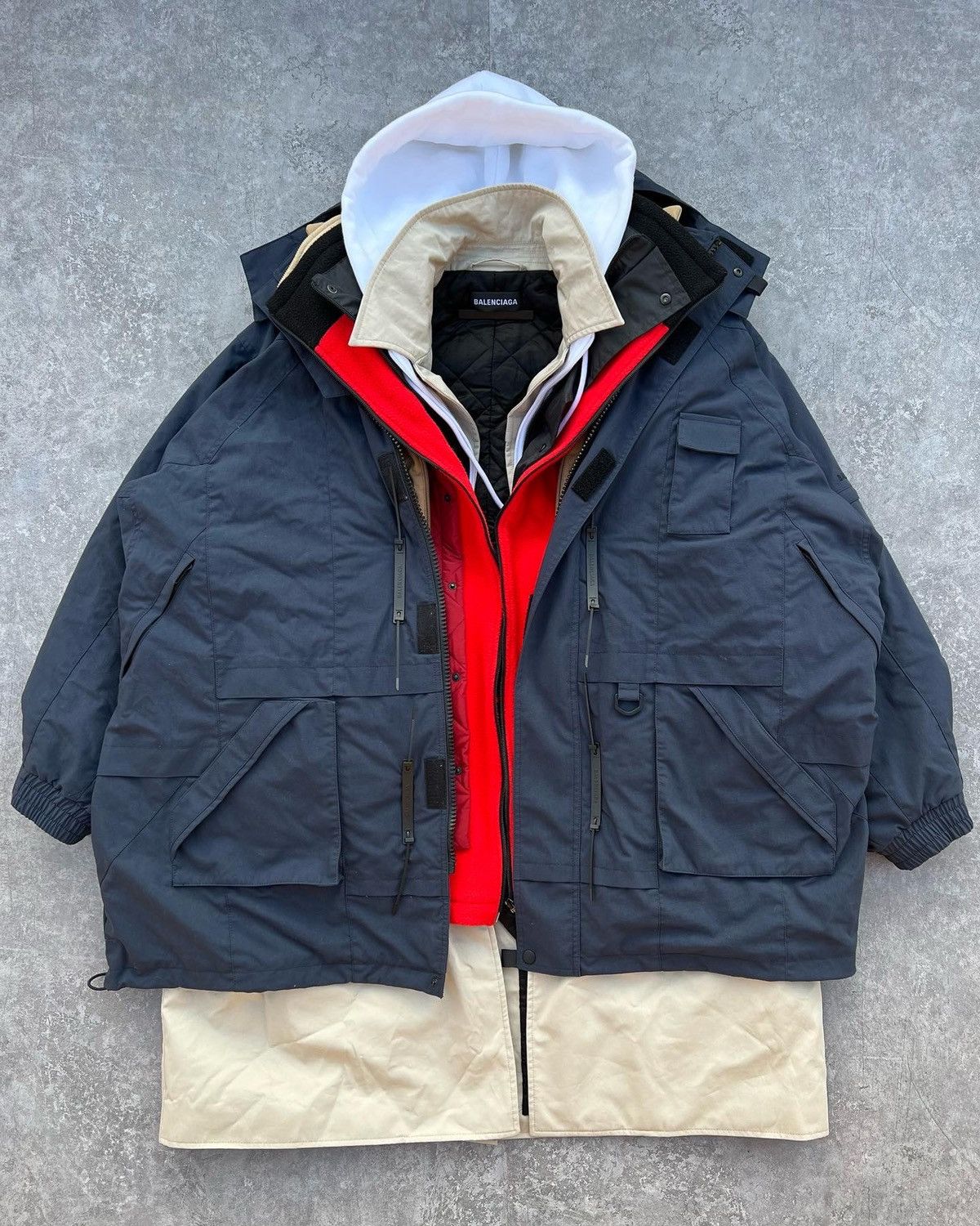 Balenciaga AW18 7-Layer Parka Jacket | Grailed