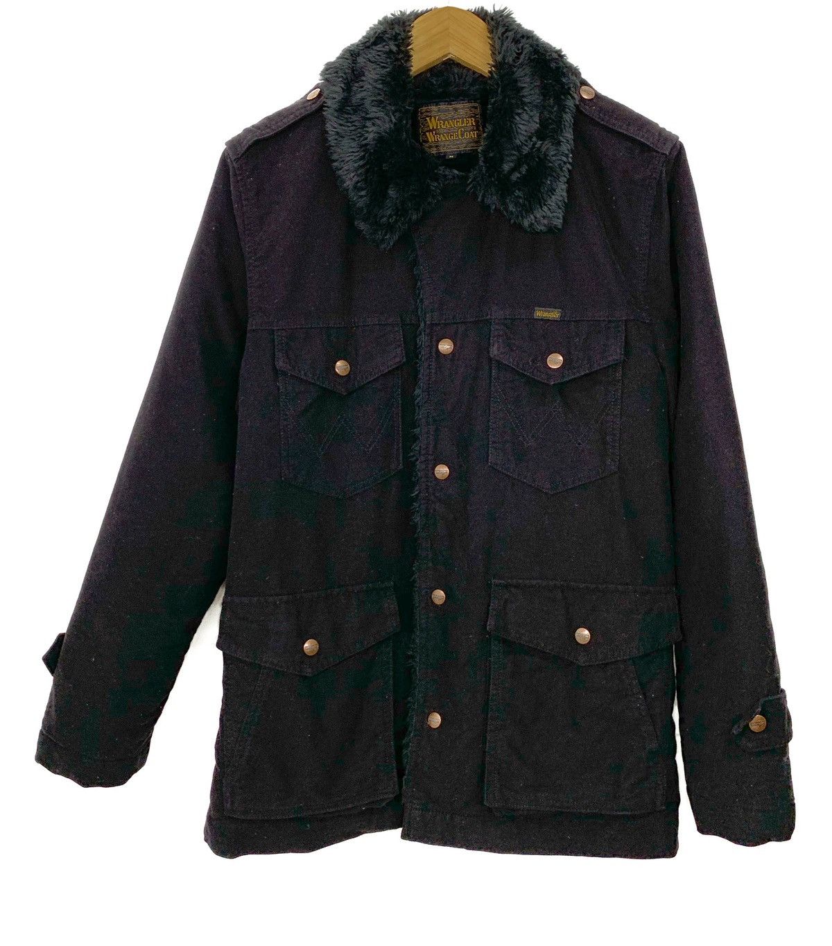 Mink Fur Coat × Vintage × Wrangler Wrangler Shearling Fur Lined Western ...