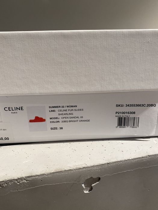 Celine Celine Fur Slides Triomphe | Grailed