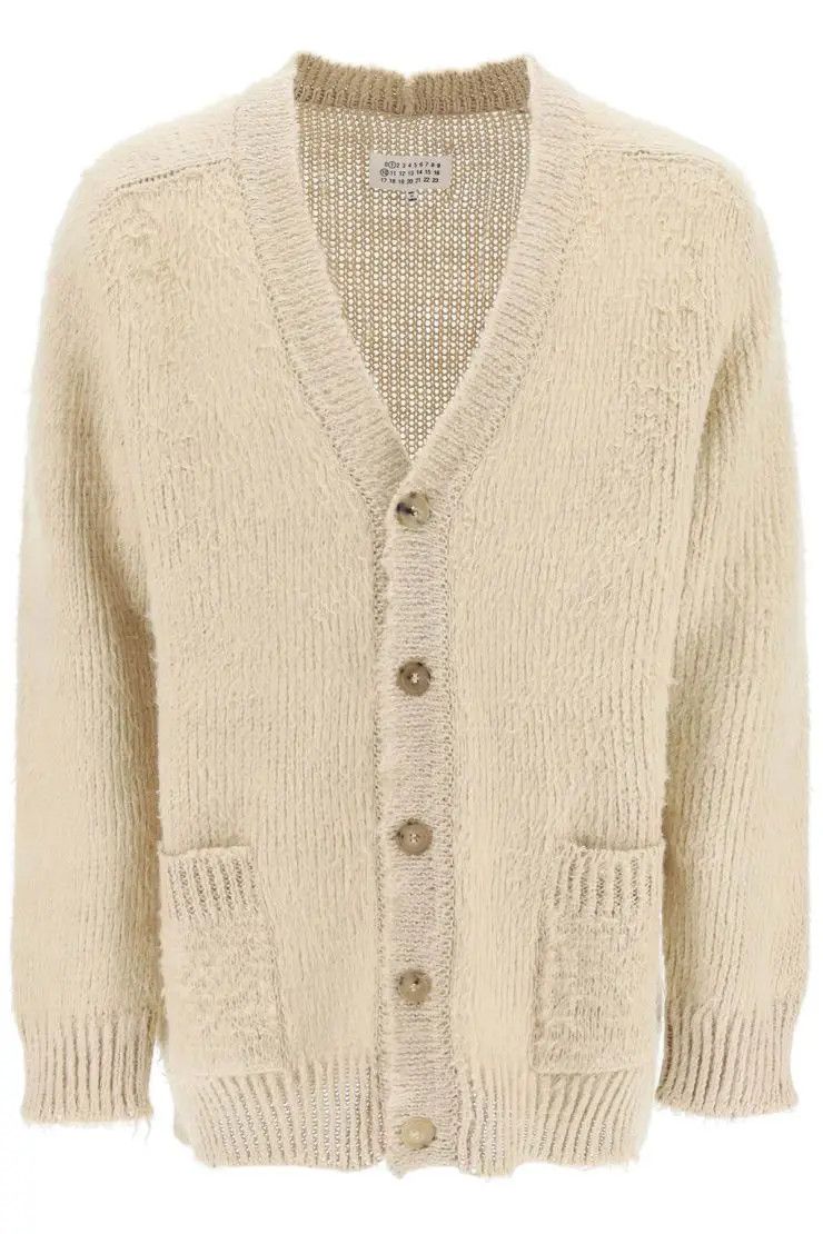 Maison Margiela o1s22i1n0523 Cardigans in Beige | Grailed
