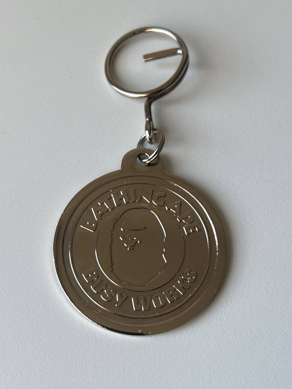 Bape OG Bape Logo Key Chain Silver NIGO ERA | Grailed