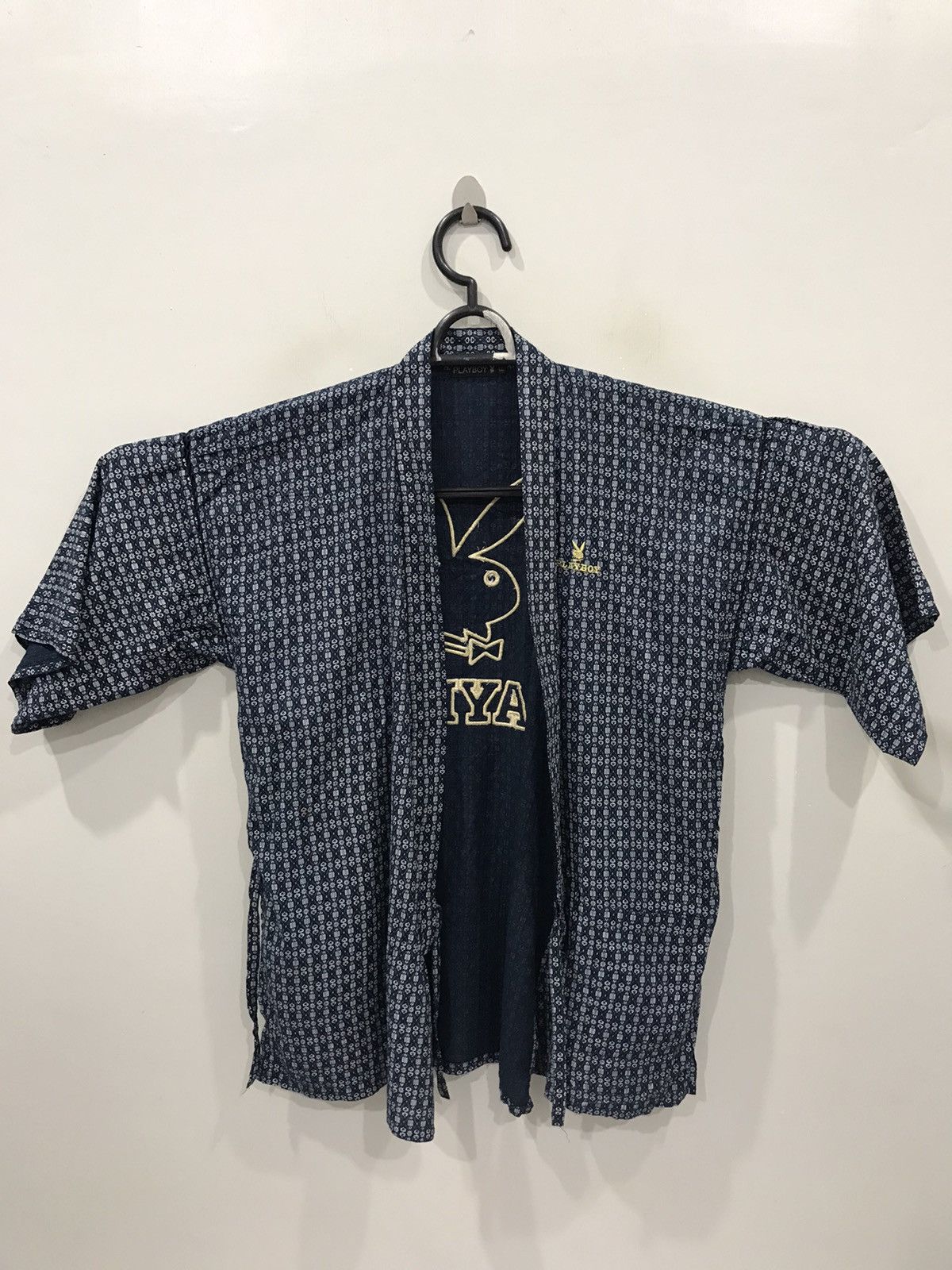 Playboy Very Rare PLAYBOY Full Spell Out Embroidery Logo Kimono | Grailed