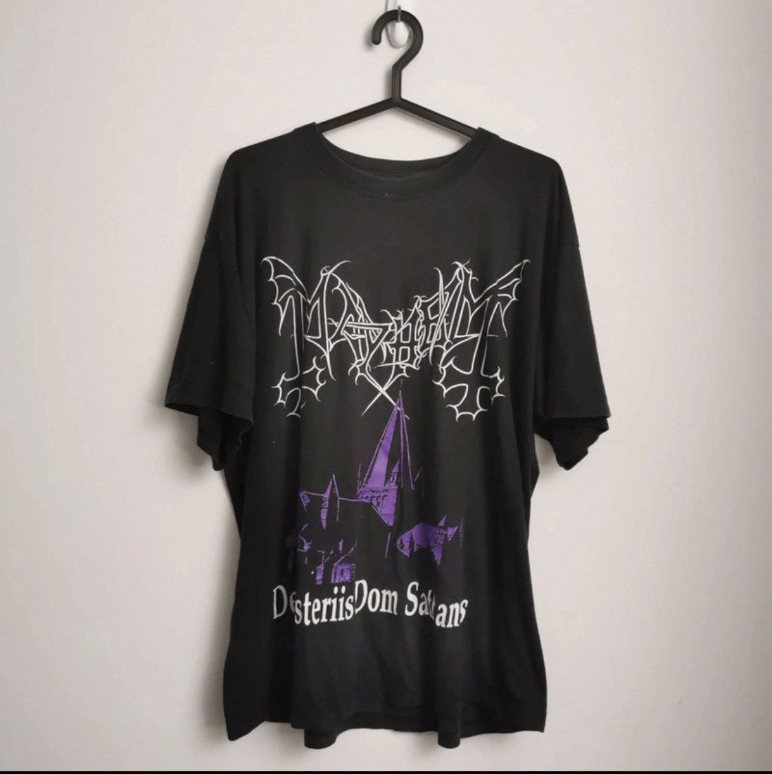 Vintage 90s OG Mayhem De Mysteriis Dom Sathanas t shirt | Grailed