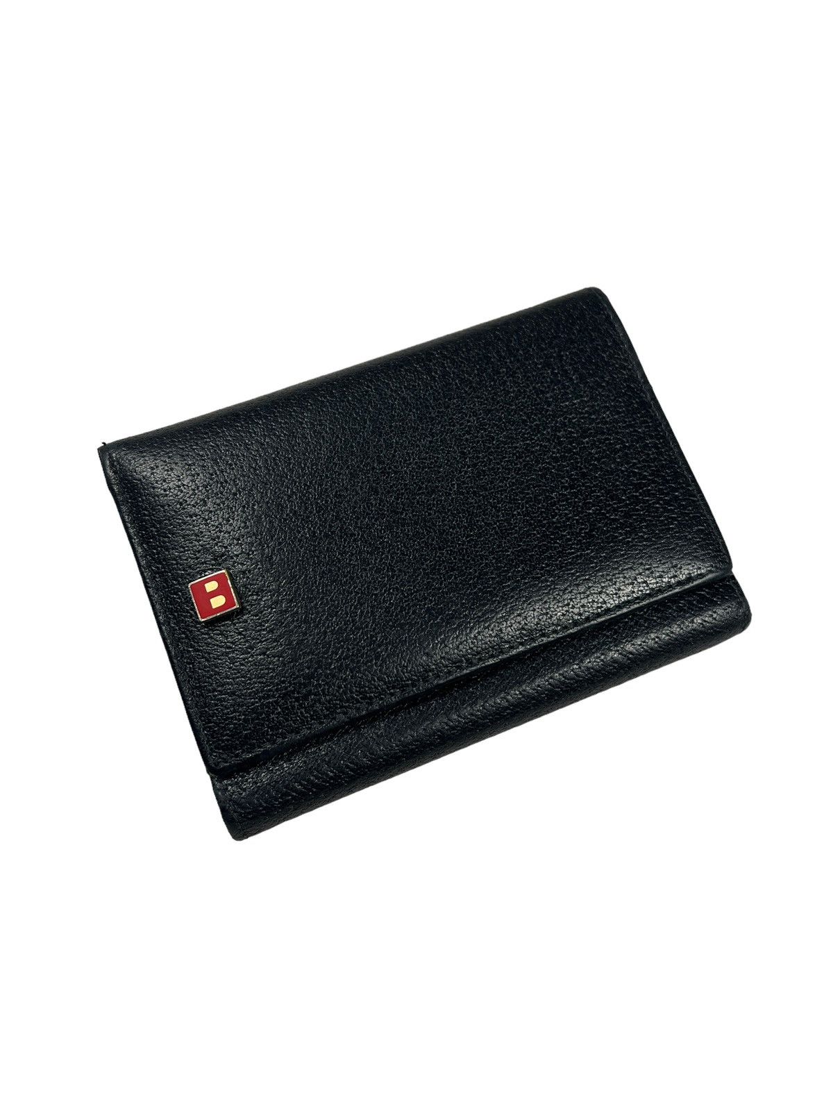 Bally × Leather × Vintage Vintage Bally Pig Skin Leather Trifold Wallet ...