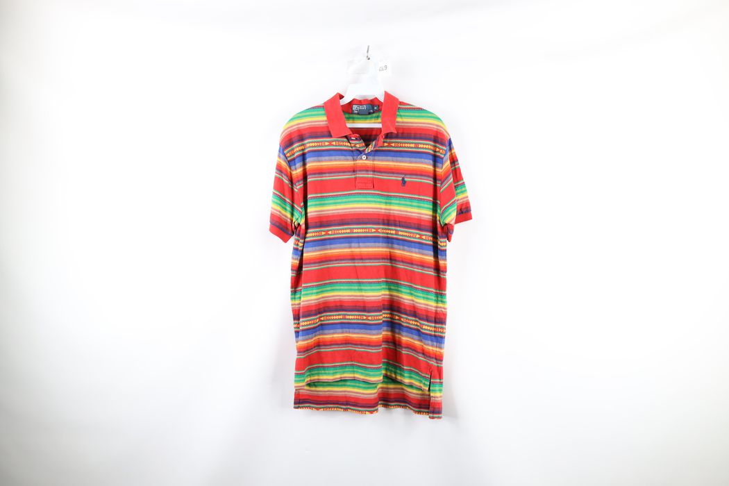 Ralph Lauren Vintage 90s Ralph Lauren Southwestern Aztec Polo Shirt | Grailed