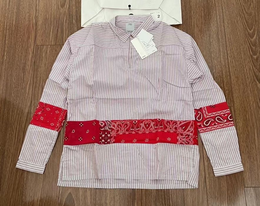 Visvim VISVIM KERCHIEF BORDER TUNIC SHIRT BANDANA | Grailed