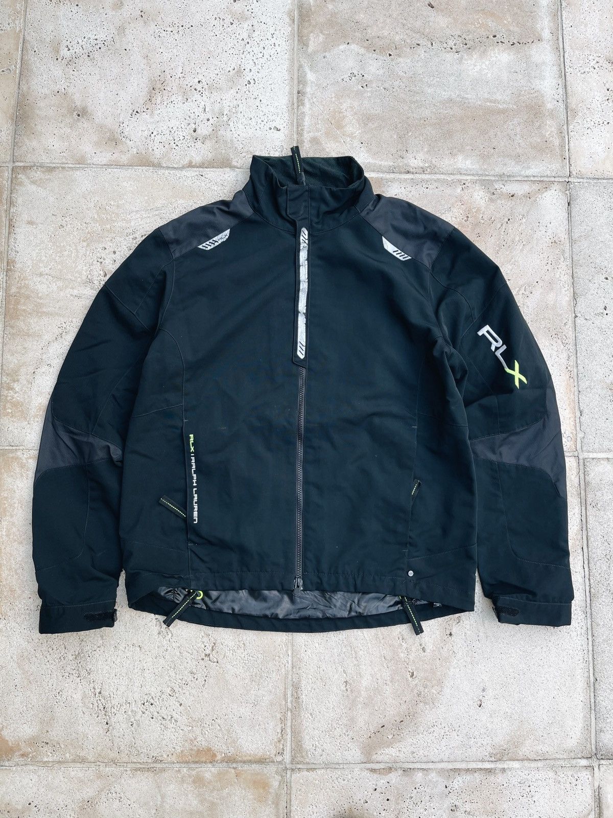 Polo Ralph Lauren Black RLX Ralph Lauren Motorcycle Racers Jacket Bear ...