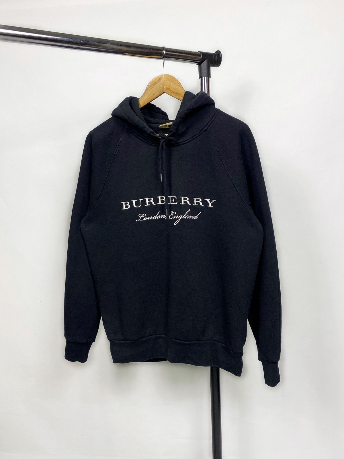 Burberry × Luxury × Streetwear Burberry embroider hoodie big logo | Grailed