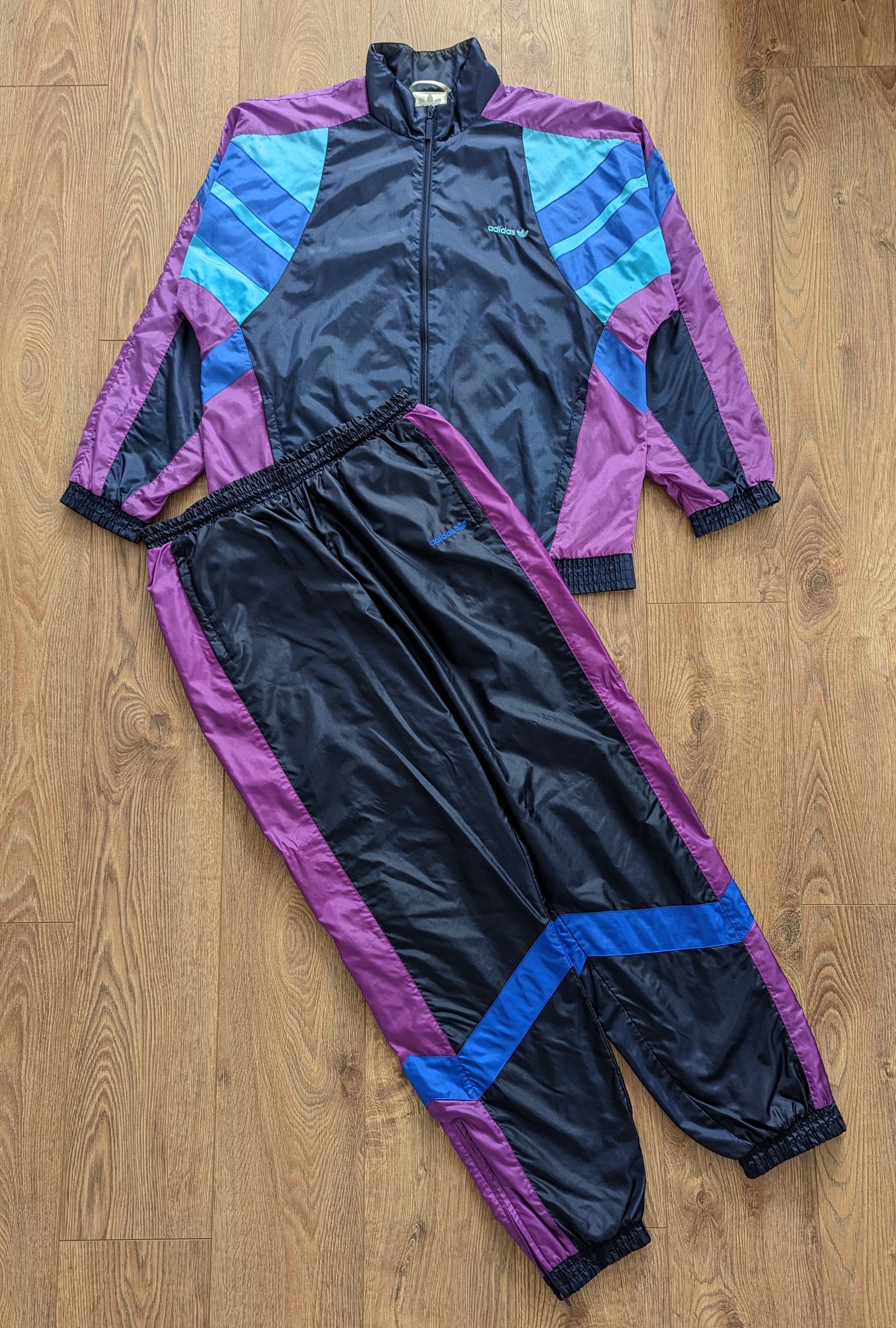 Adidas Vintage Adidas Nylon Track Suit SizeL-XL Very Rare Retro | Grailed
