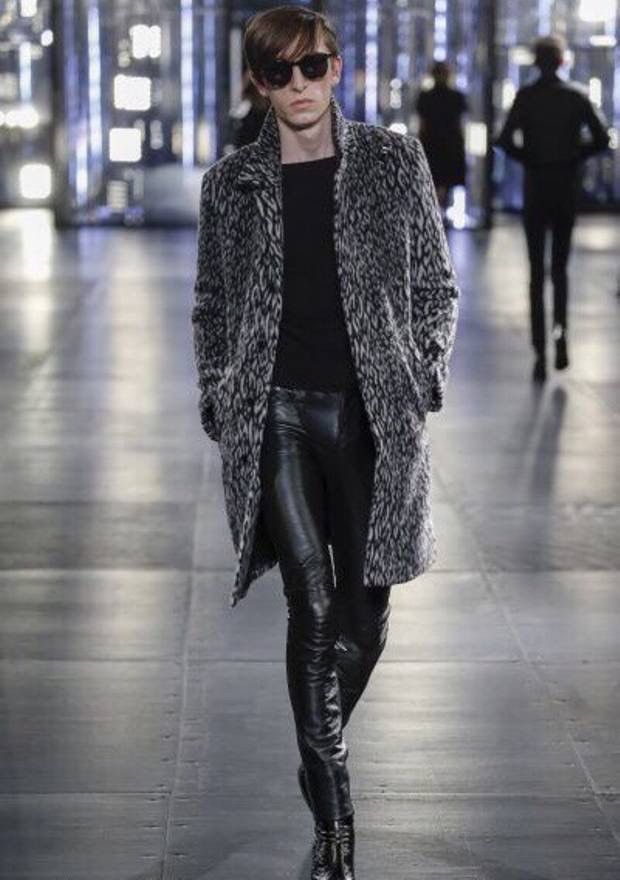 Saint Laurent Paris RARE FW15 Runway Leopard Mac Tube Coat | Grailed