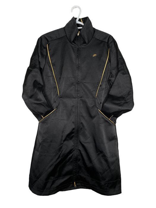 Nike Long Jacket with Gold Trim | Grailed