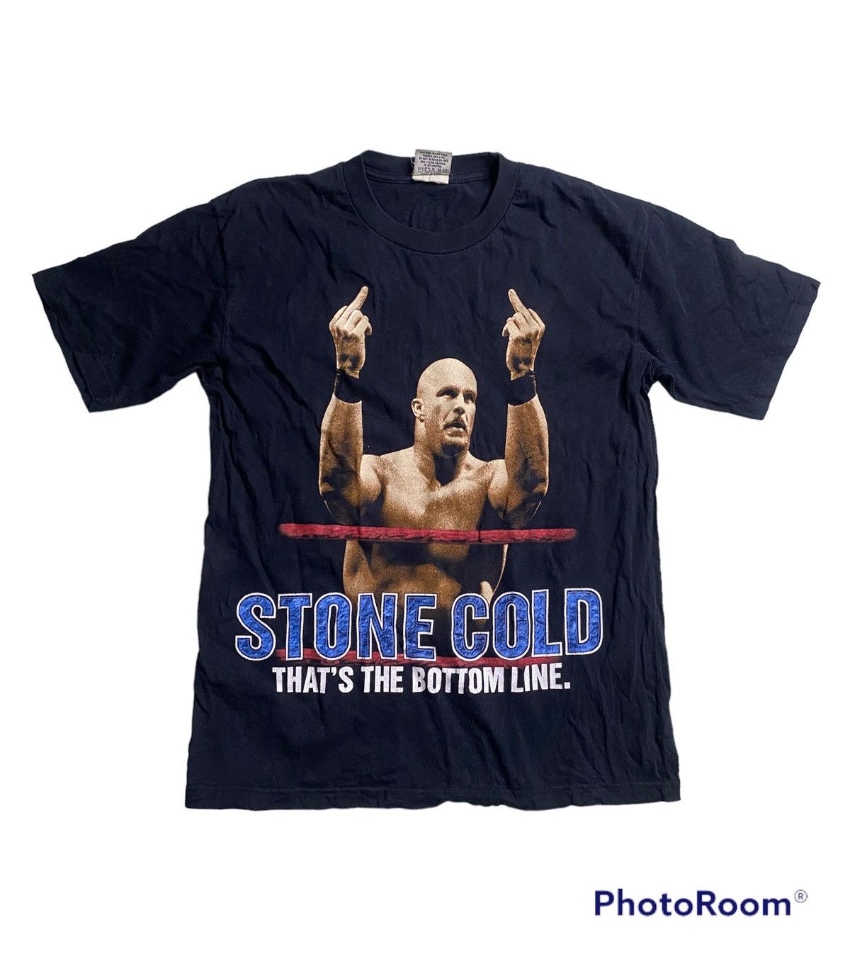 Vintage × WWE × WWF Vtg Stone Cold Steve Austin Middle Finger Shirt ...