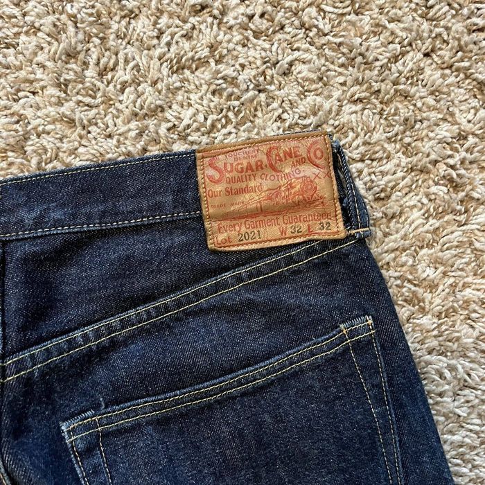 Sugar Cane Selvedge Lot 2021 Dark Wash Button Fly 14.25 Oz Jeans 32x32 ...